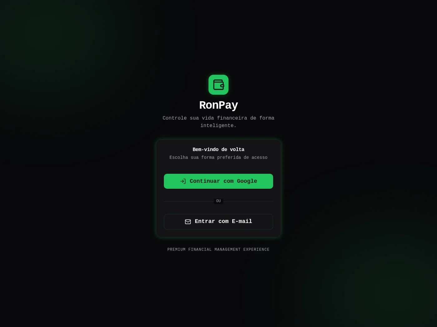 RonPay Finance Tracker