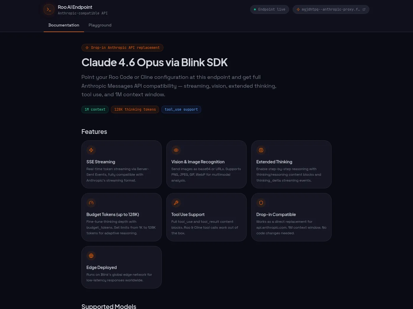Roo AI Endpoint