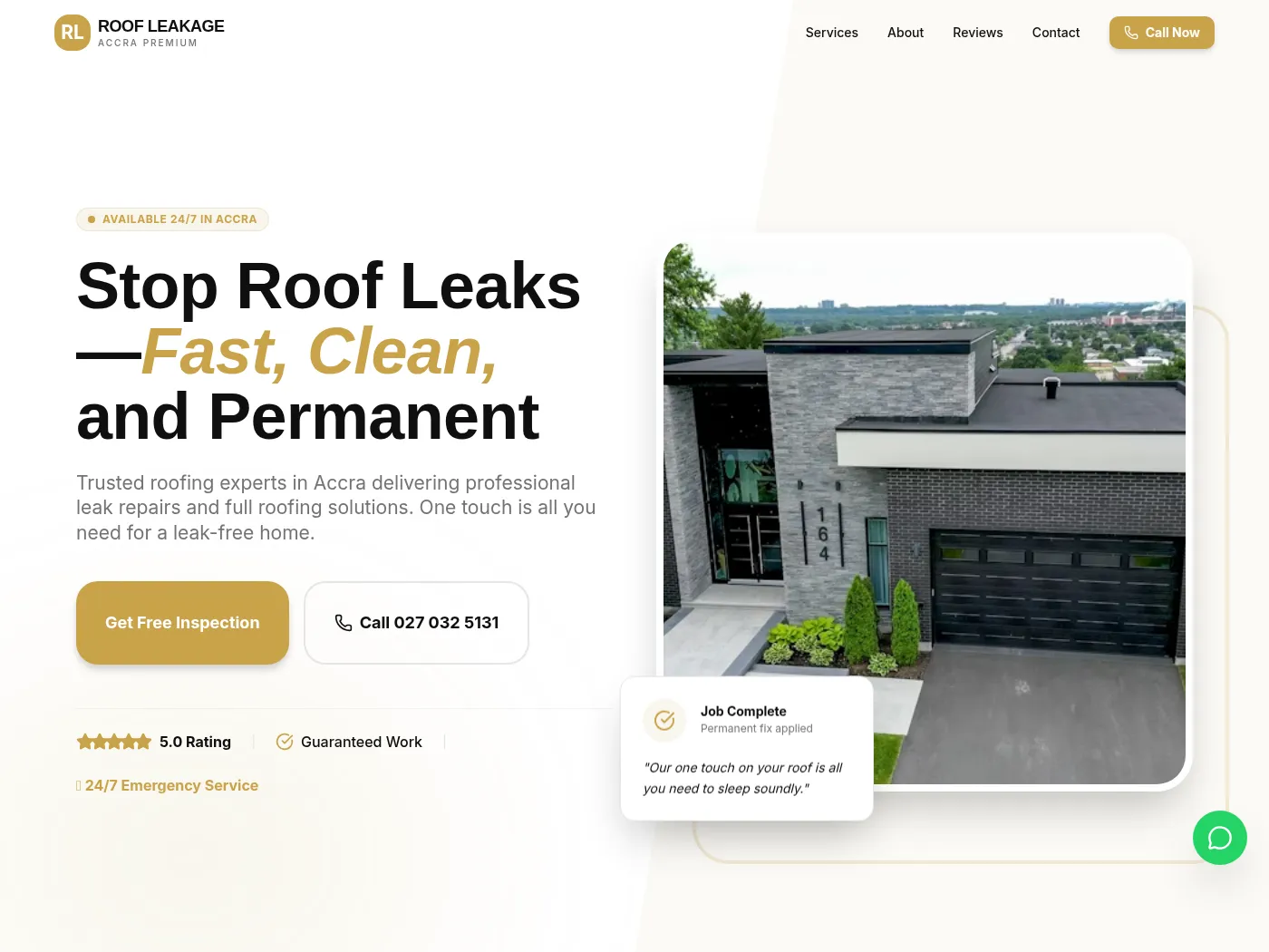 Roof Leakage Premium Site