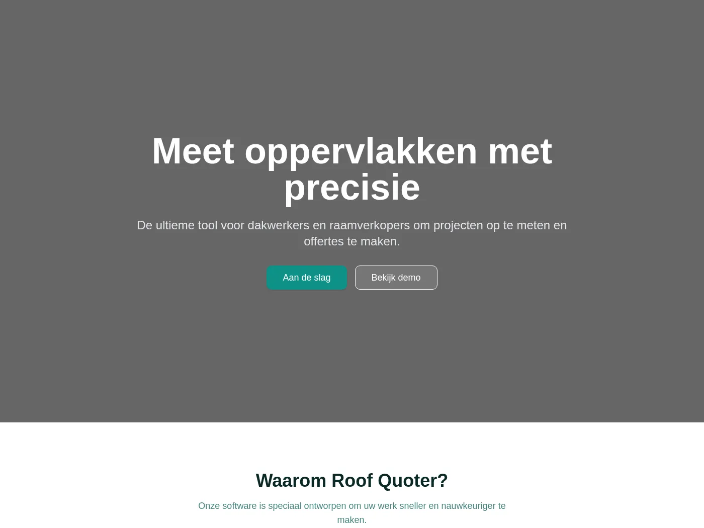 Roof Quoter App