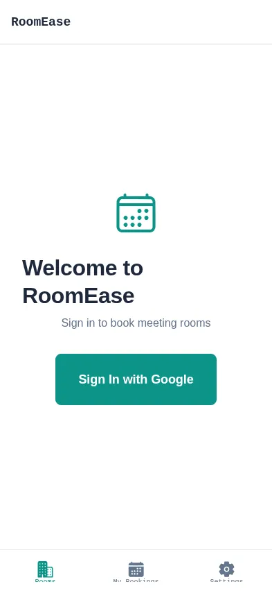 RoomEase Booking App