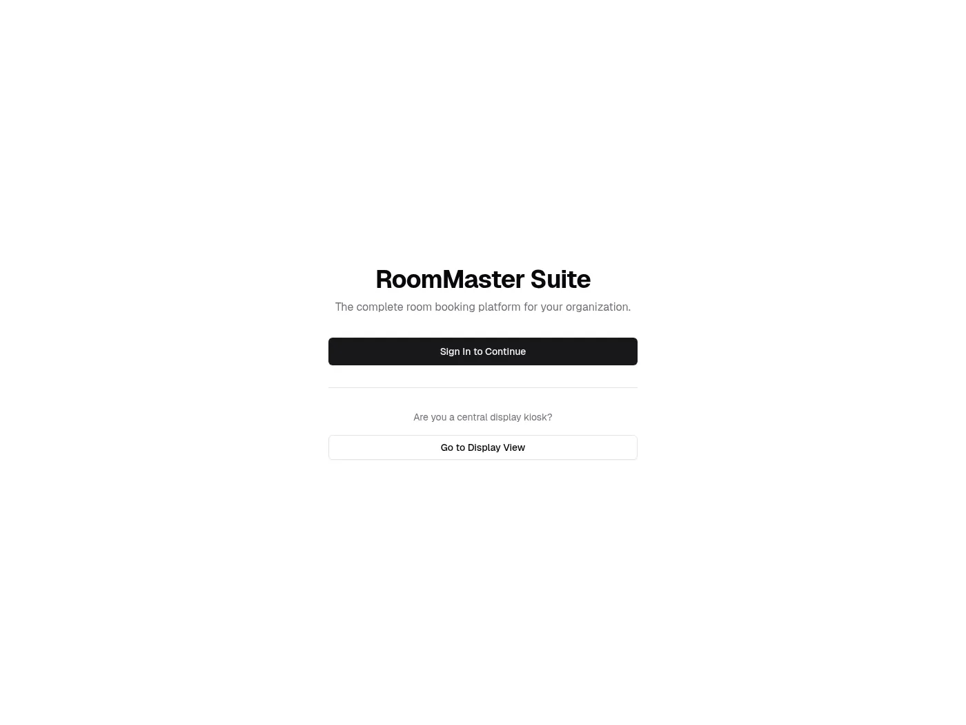 RoomMaster Suite