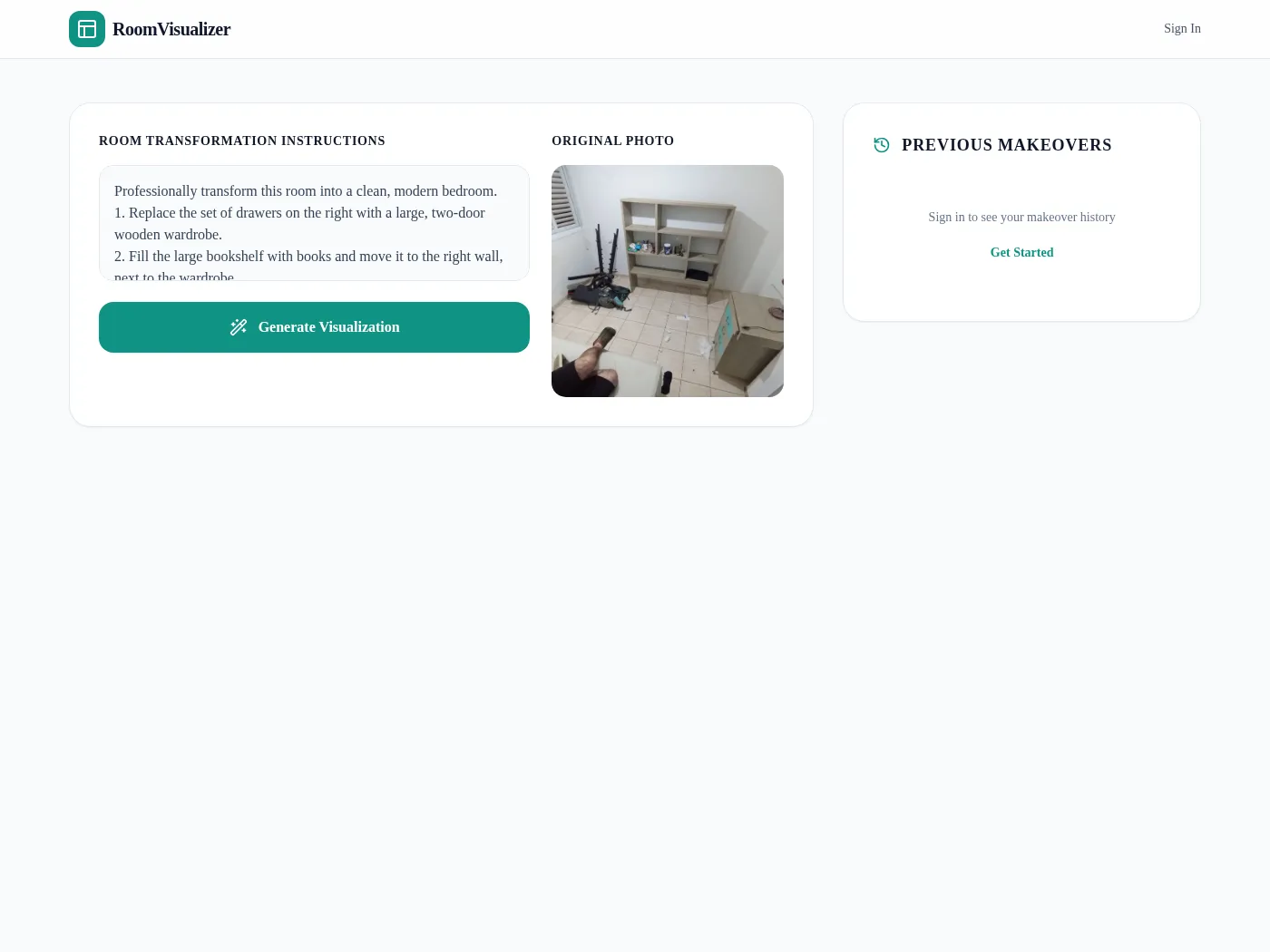 Room Makeover Visualizer