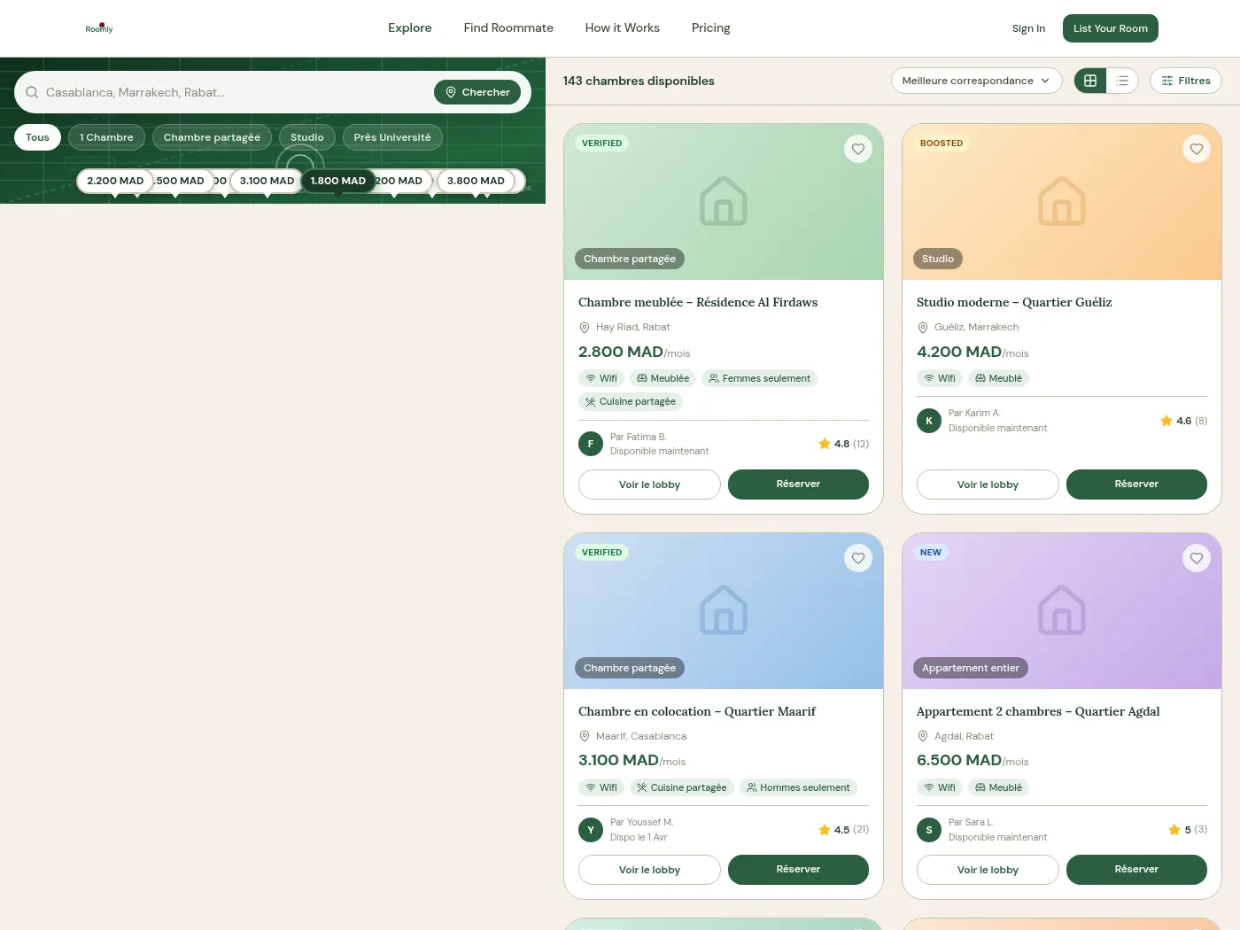 Roomly Match & Rent Suite
