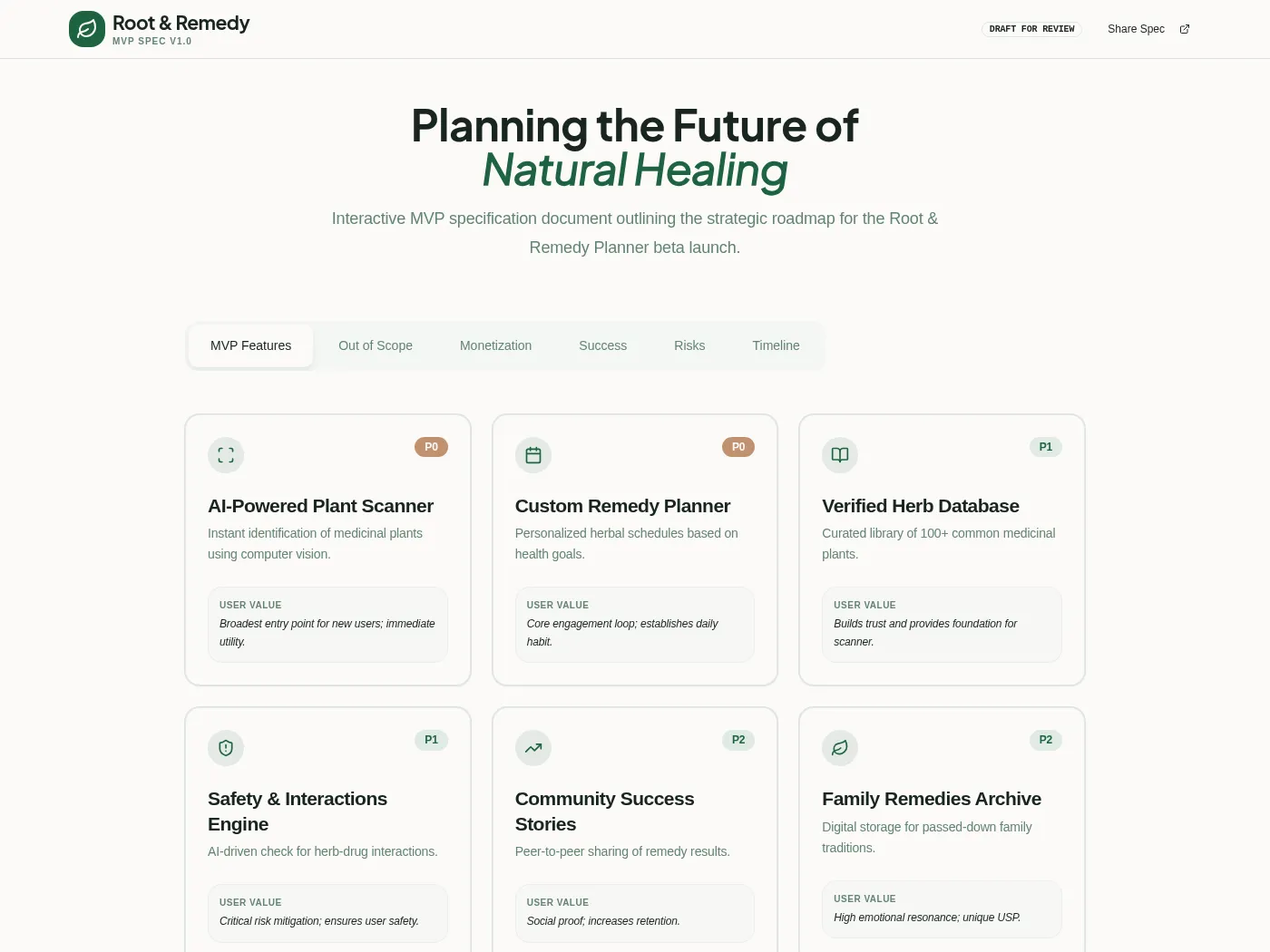 Root & Remedy Planner