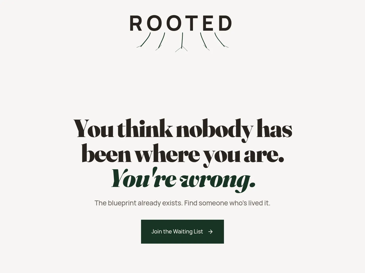 Rooted Muslim Landing Page