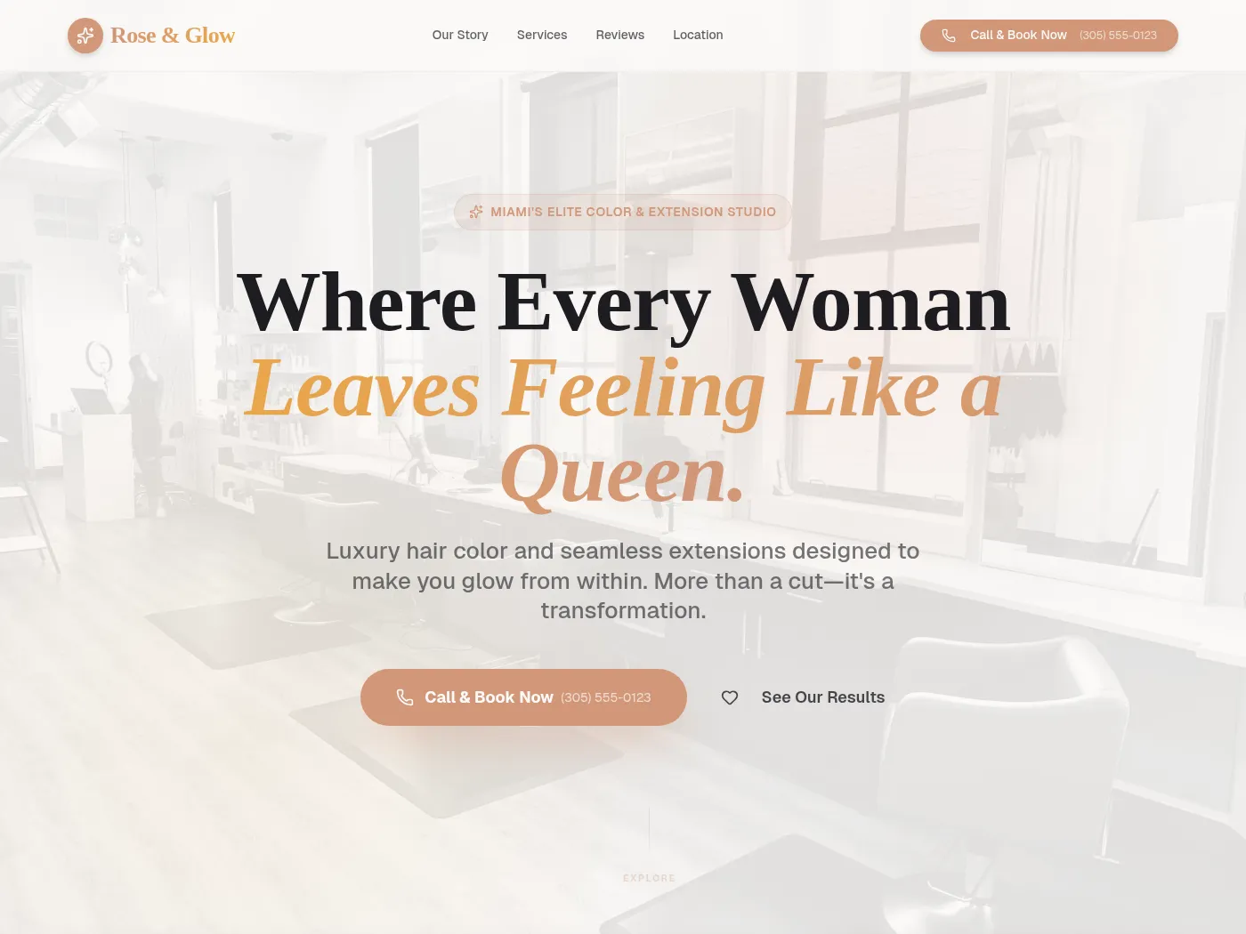 Rose & Glow Luxury Site