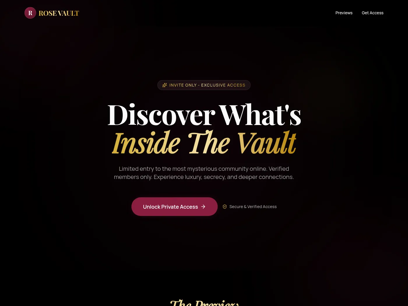 Rose Vault Funnel Site