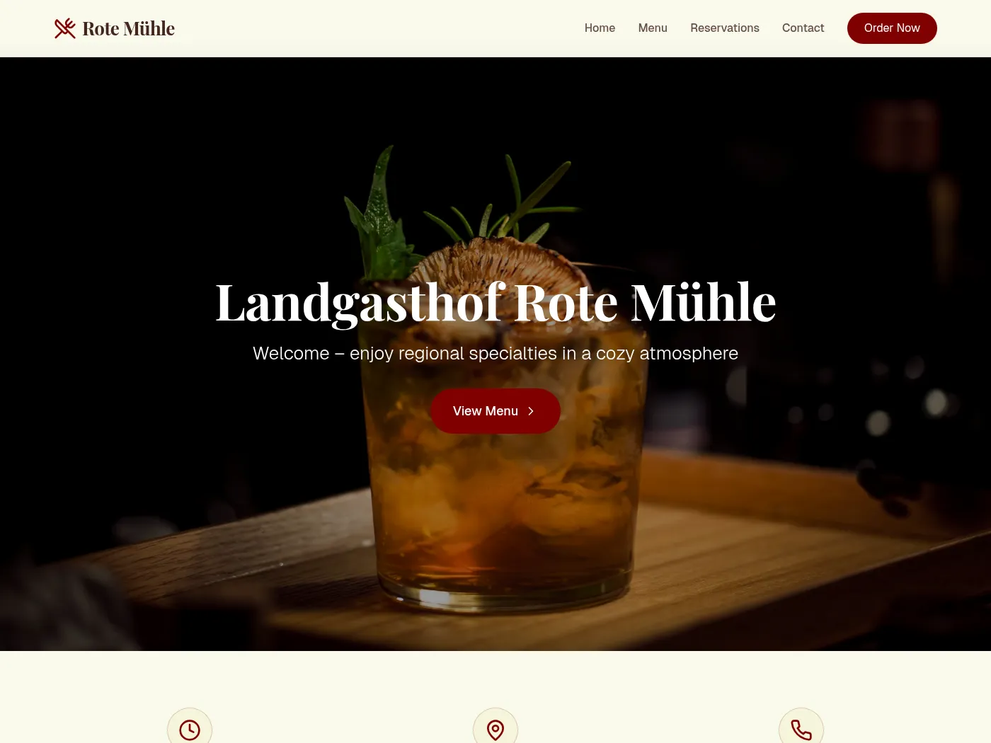 Rote Mühle Website