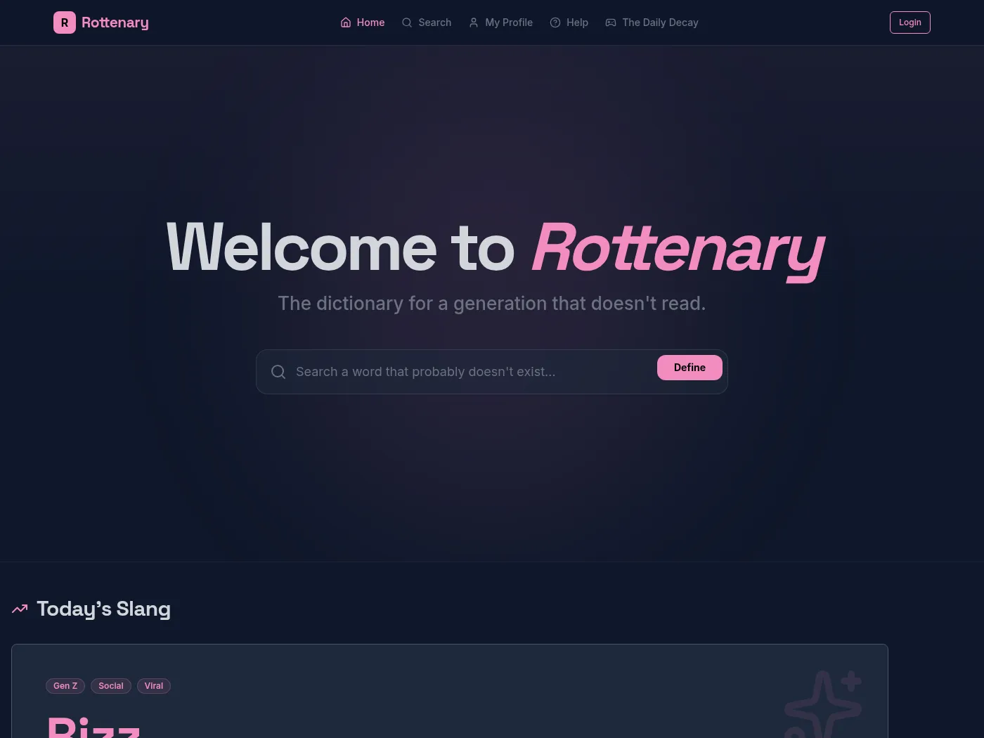 Rottenary Dictionary Hub