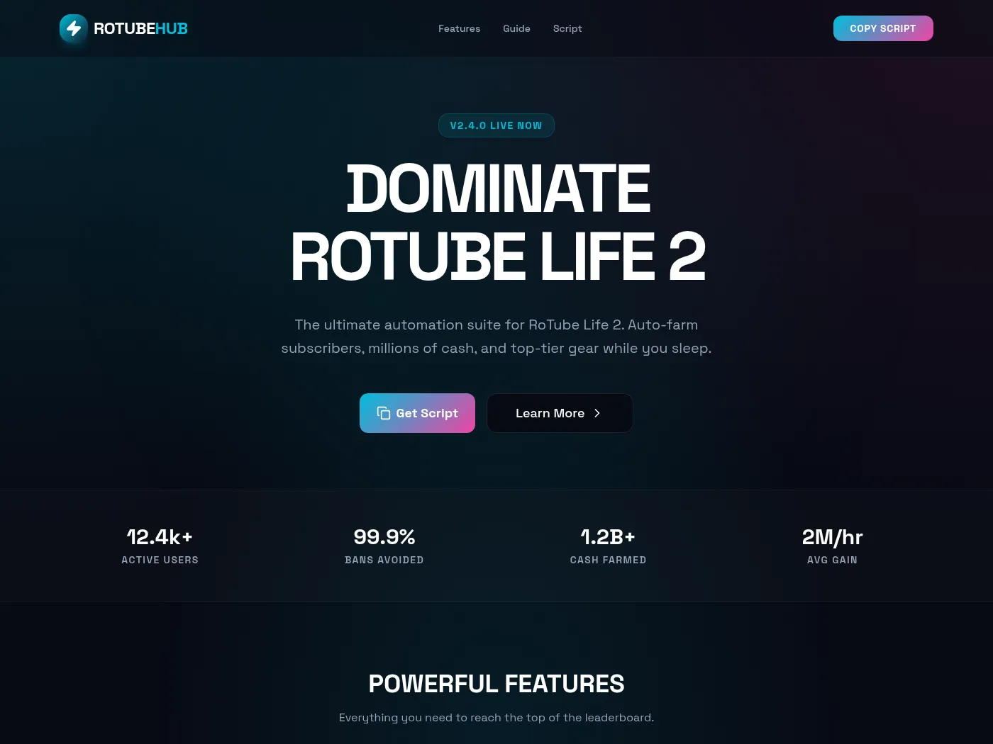 Rotube 2 Lua Script