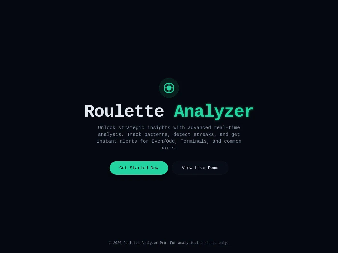 Roulette Pattern Analyzer