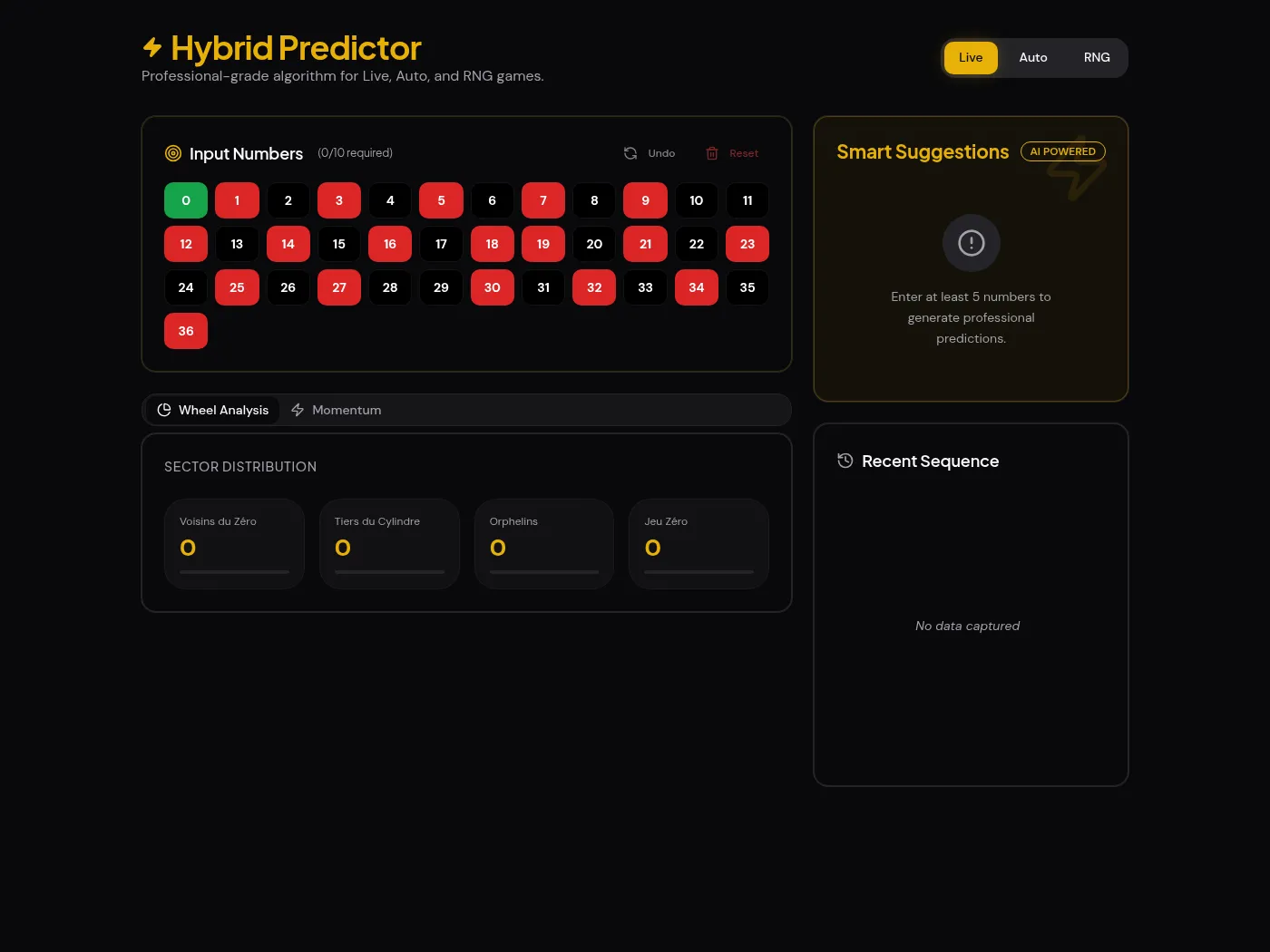 Hybrid Roulette Predictor