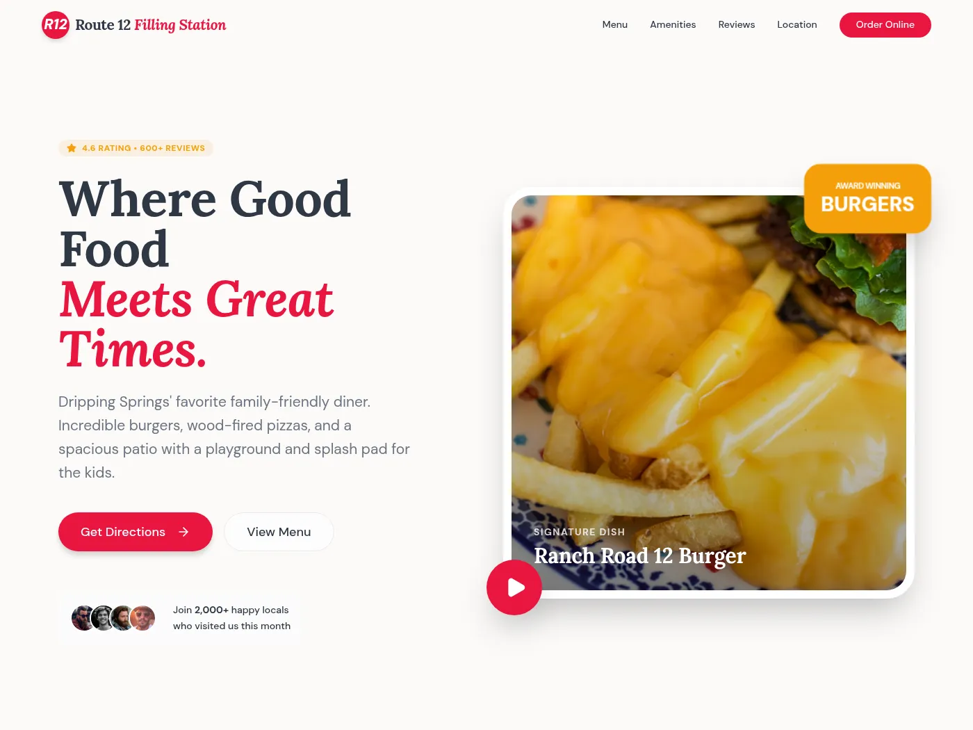 Route 12 Diner Website