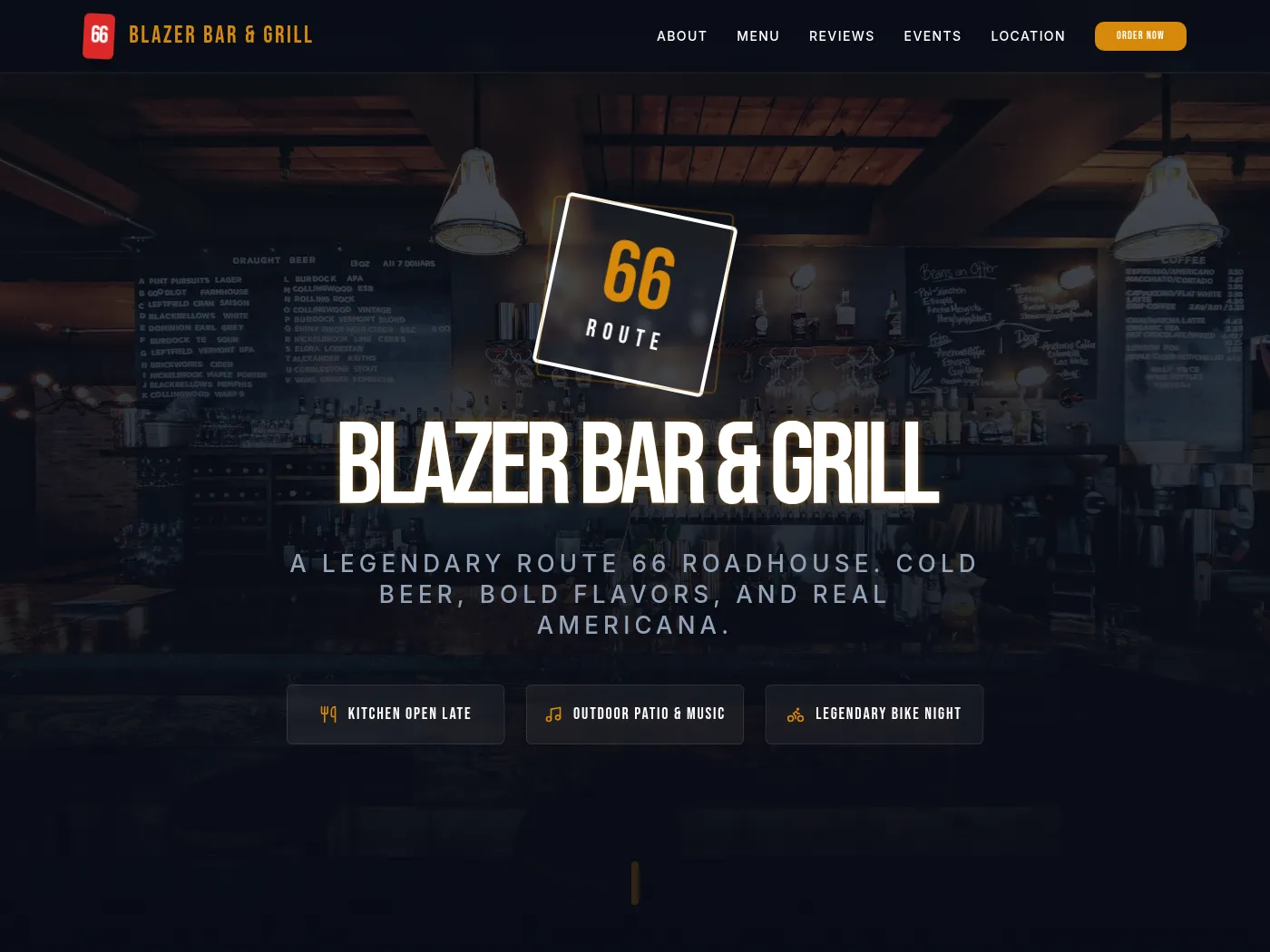 Route 66 Roadhouse Web