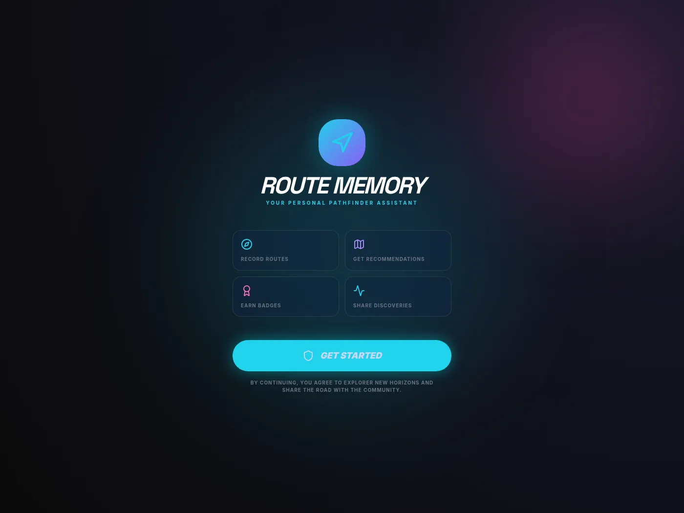 RouteMemory Web App