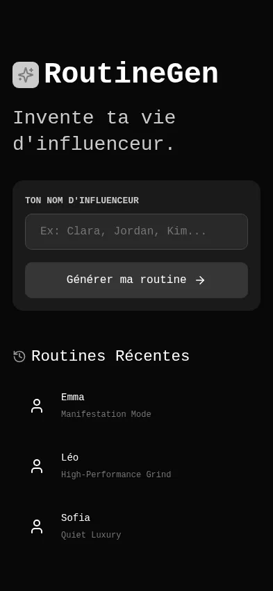 Morning Routine Generator