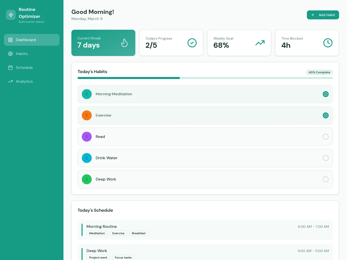 Routine Optimizer