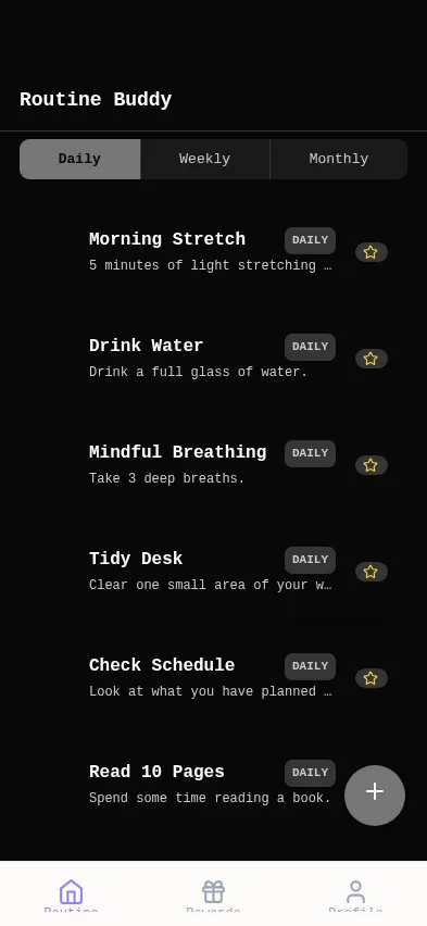 Routine Reward App