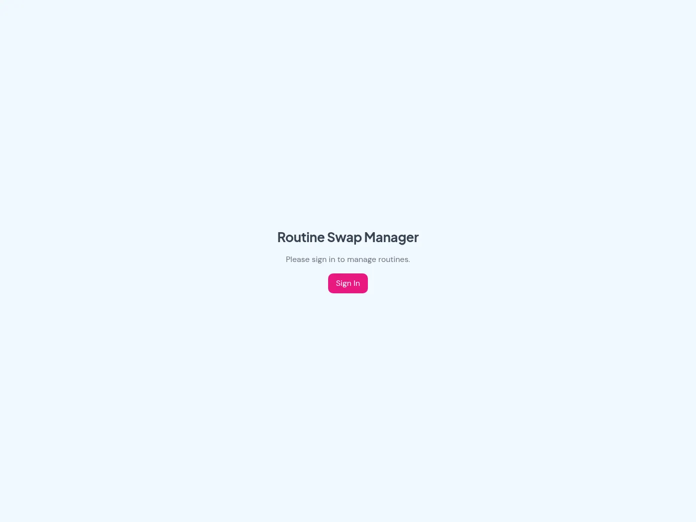 Routine Swap Manager