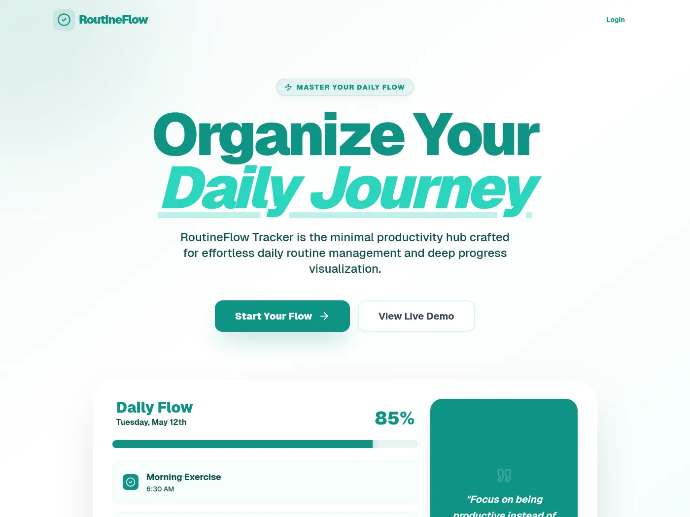 RoutineFlow Tracker