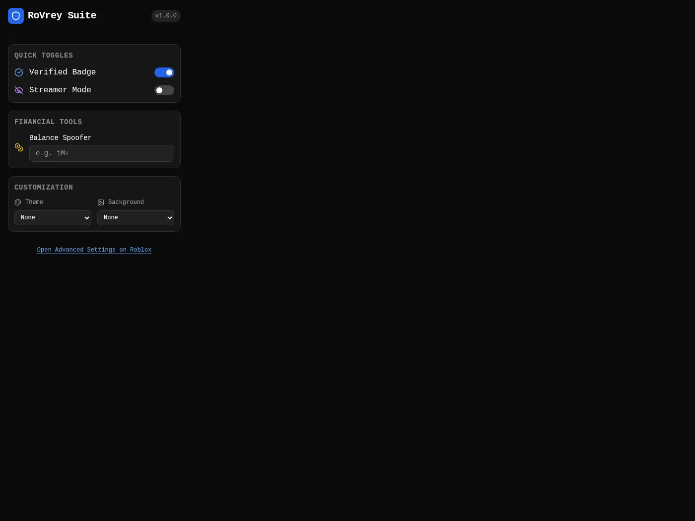 RoVrey Chrome Extension