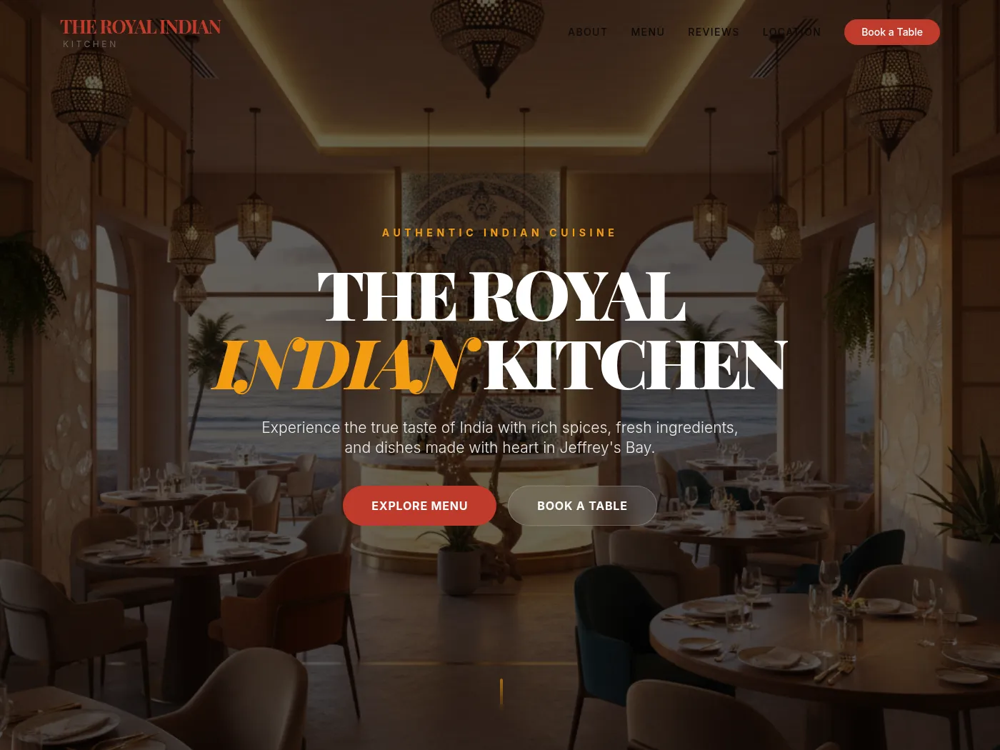 Royal Indian Kitchen Site