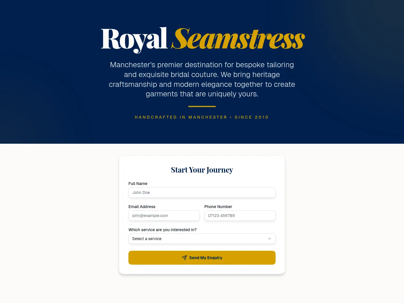 Royal Seamstress Leads