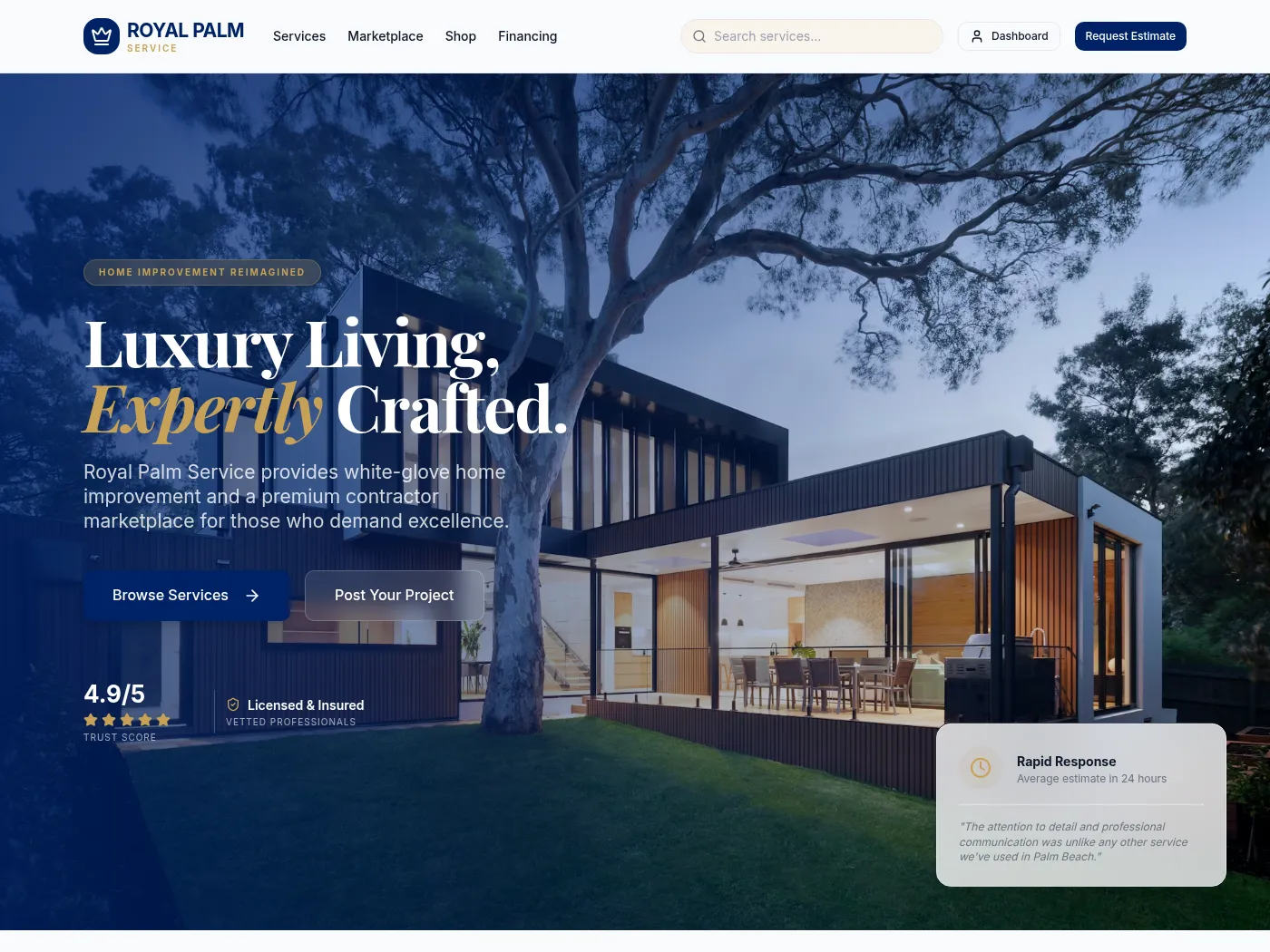 Royal Palm Service Ecosystem