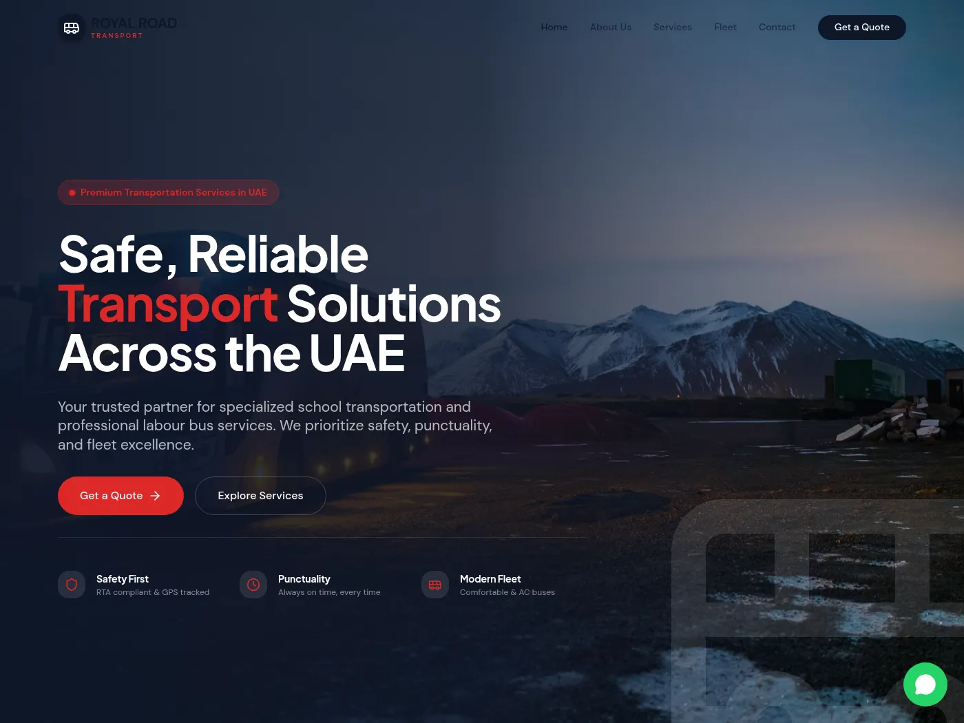 Royal Road Transport Website