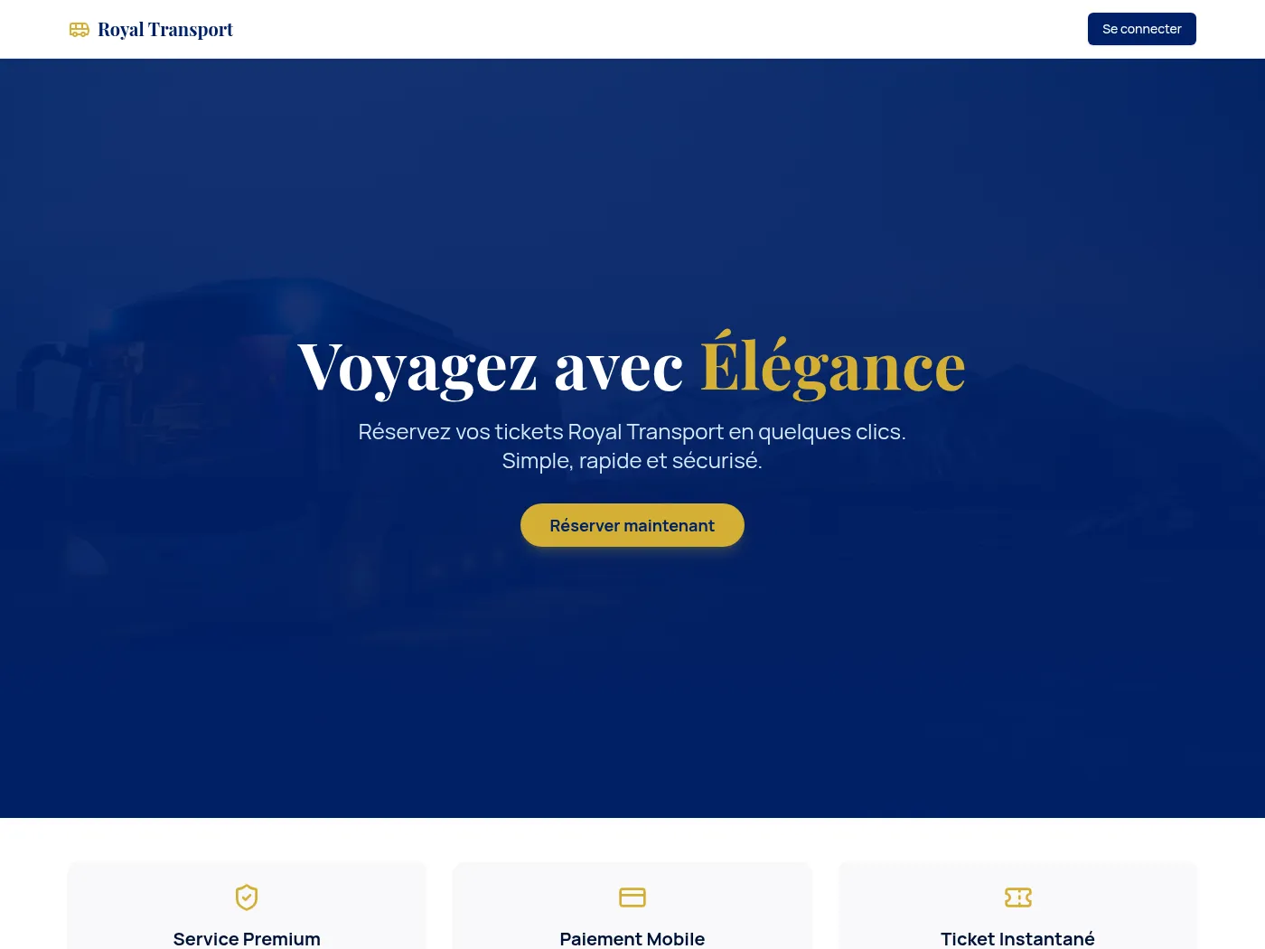 Royal Transport Booking