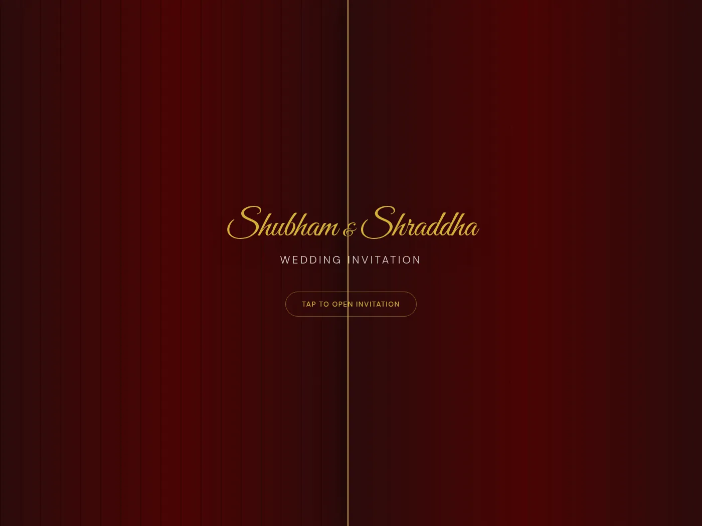 Royal Cinematic Wedding Invite