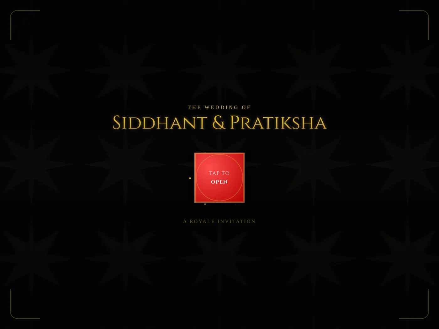 RoyalGold Wedding Invitation