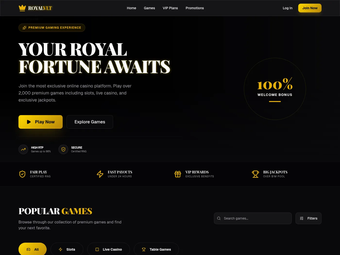 RoyalVLT Online Casino
