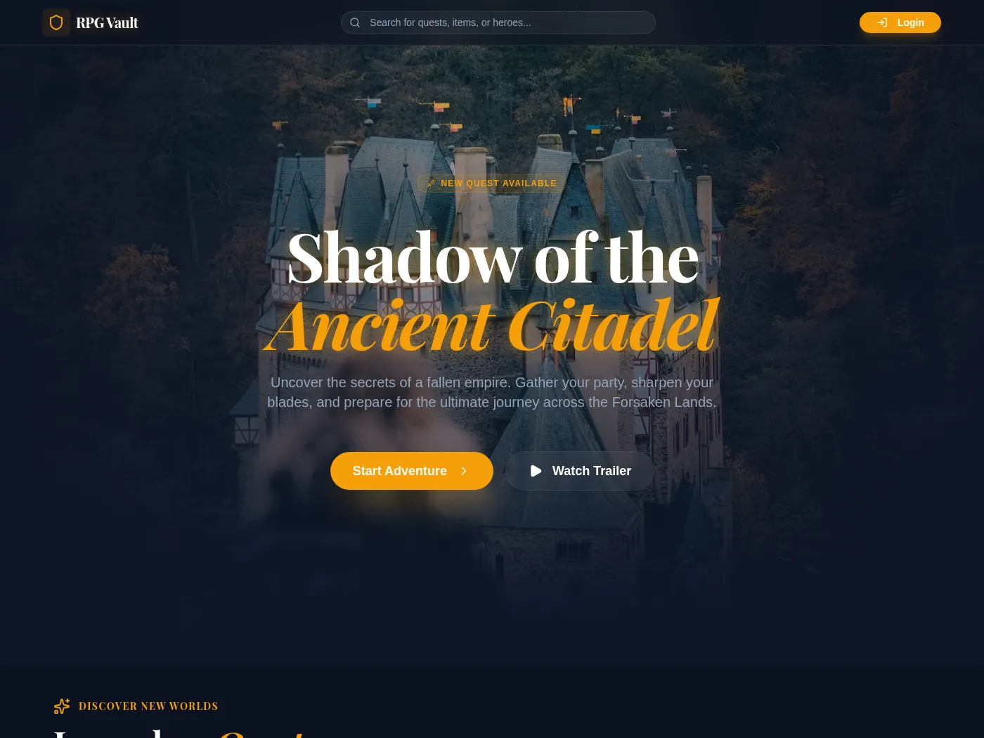 RPG Game Portal