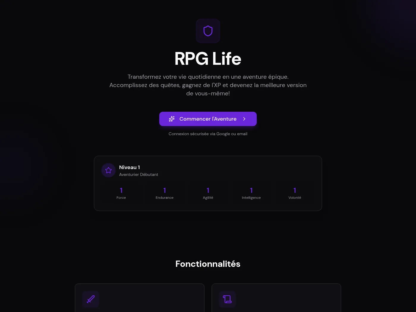 RPG Life App
