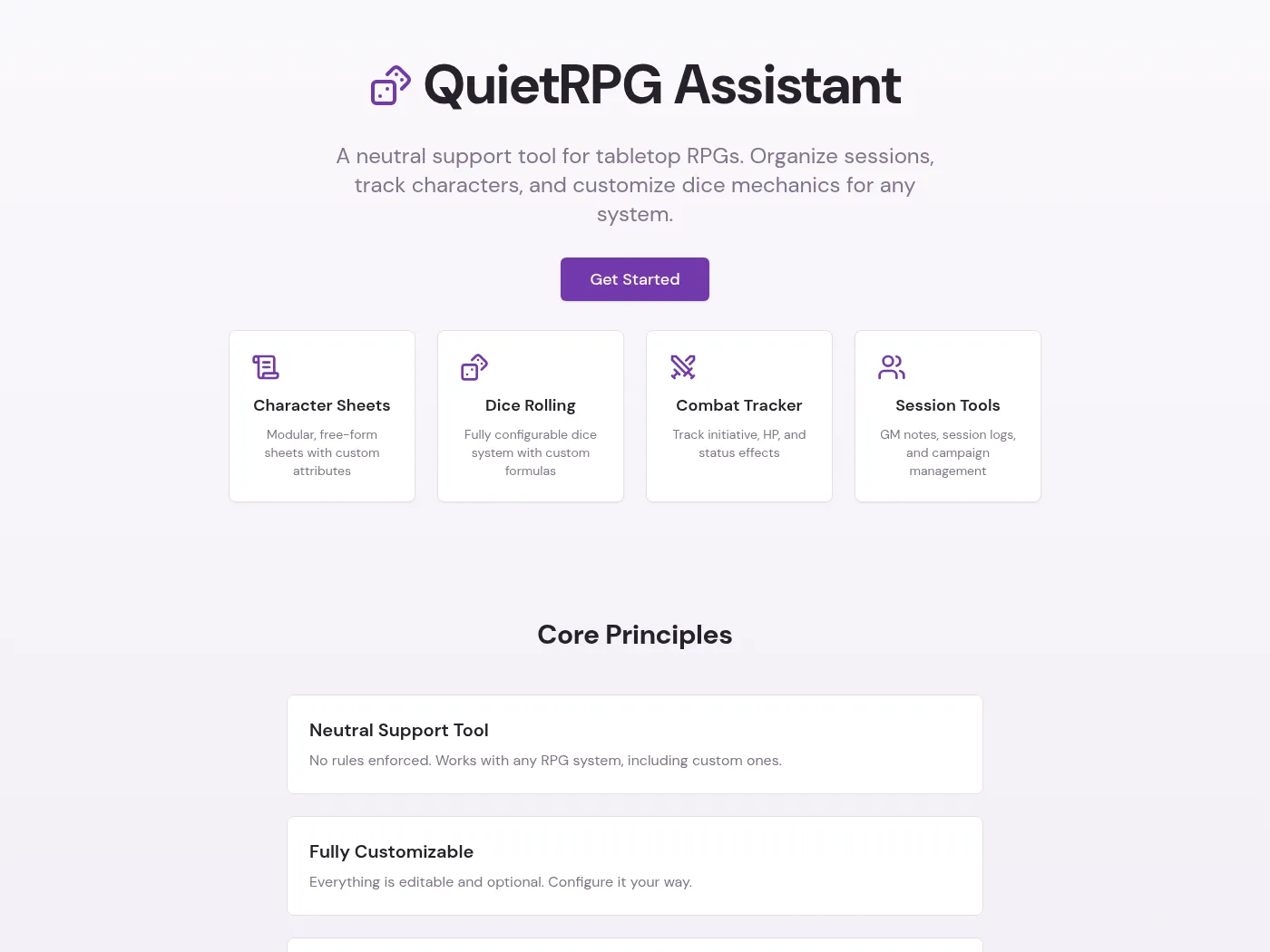 QuietRPG Assistant