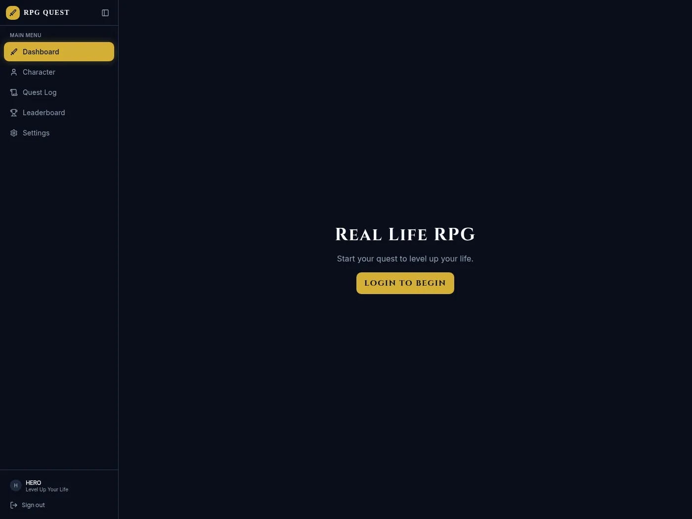 Real Life RPG Quest