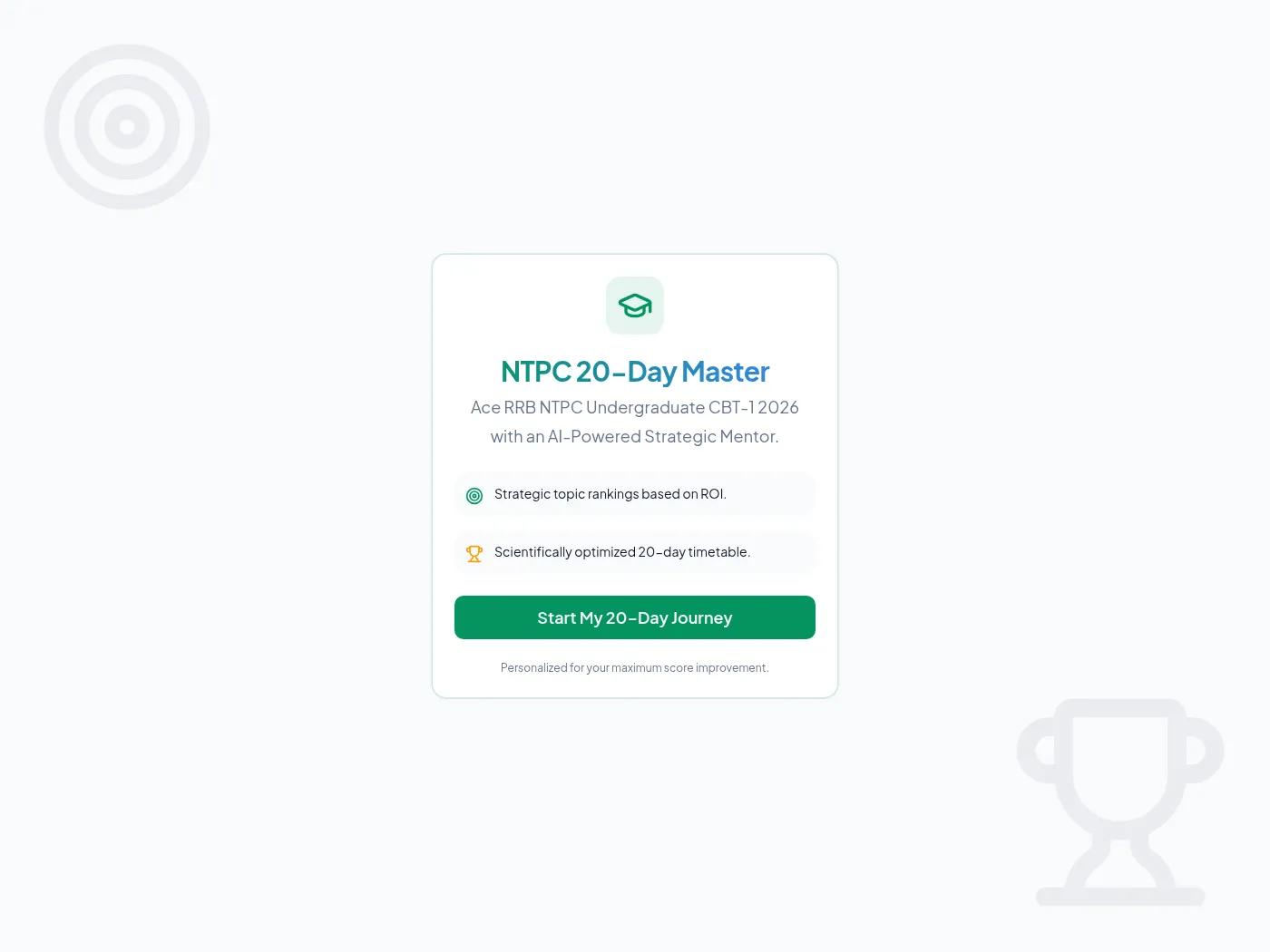 RRB NTPC 20-Day Master