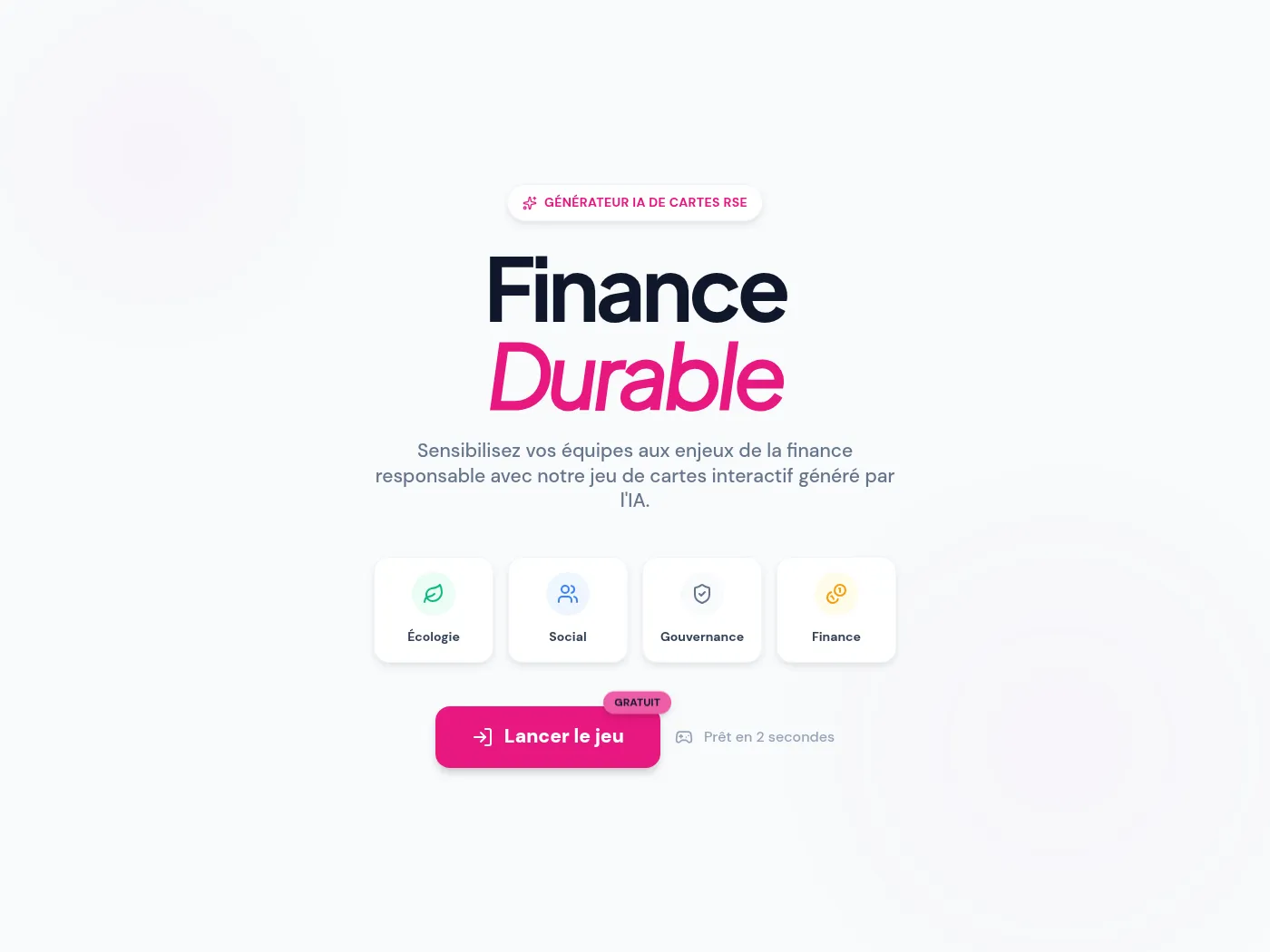 RSE Finance Game Cards