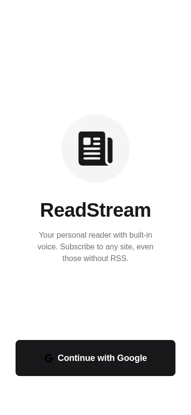 ReadStream Voice Reader