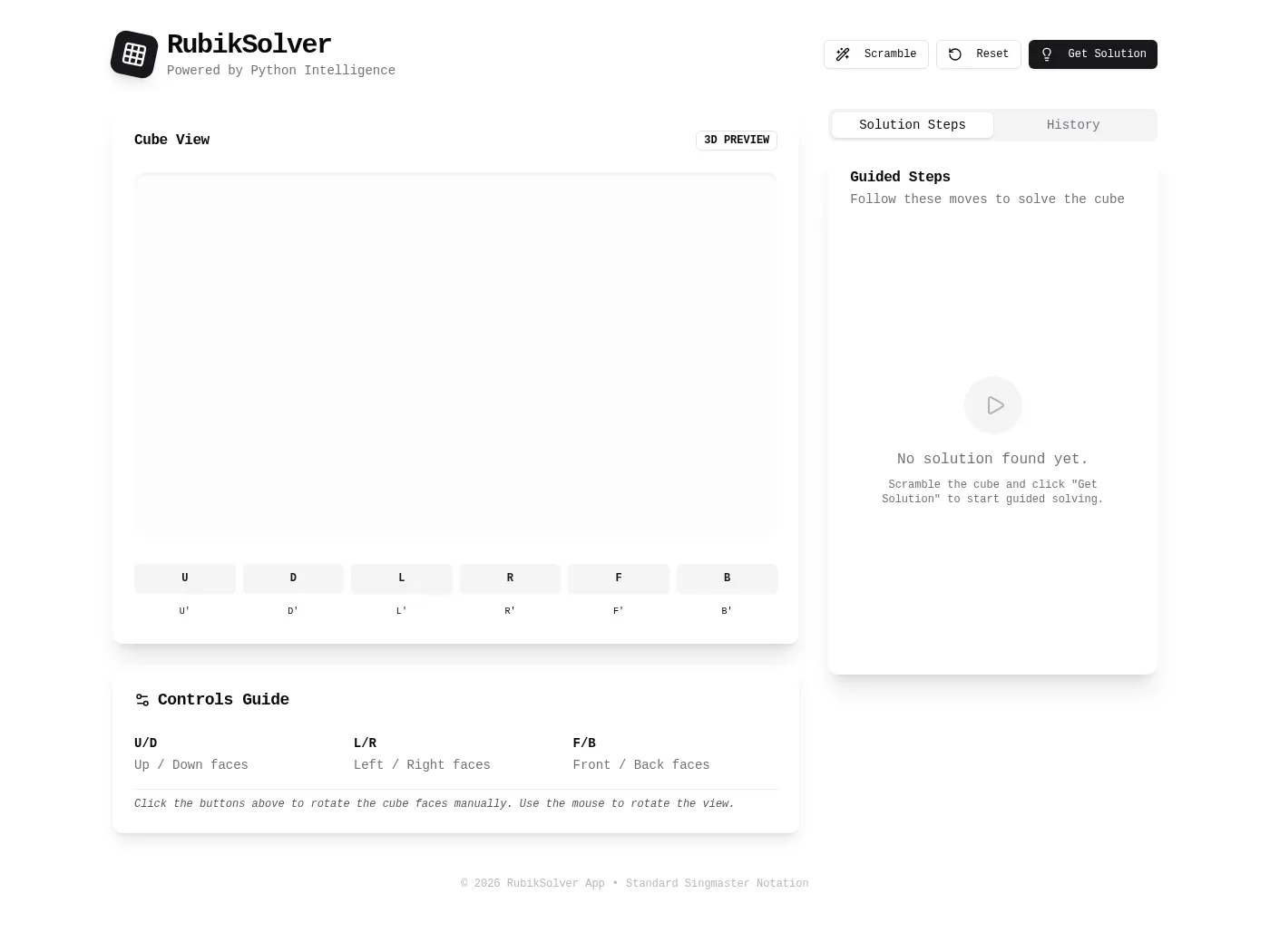 Rubik Solver App