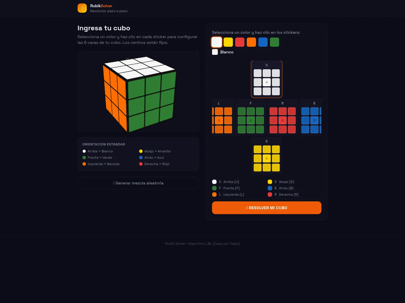 Rubik Solver StepApp