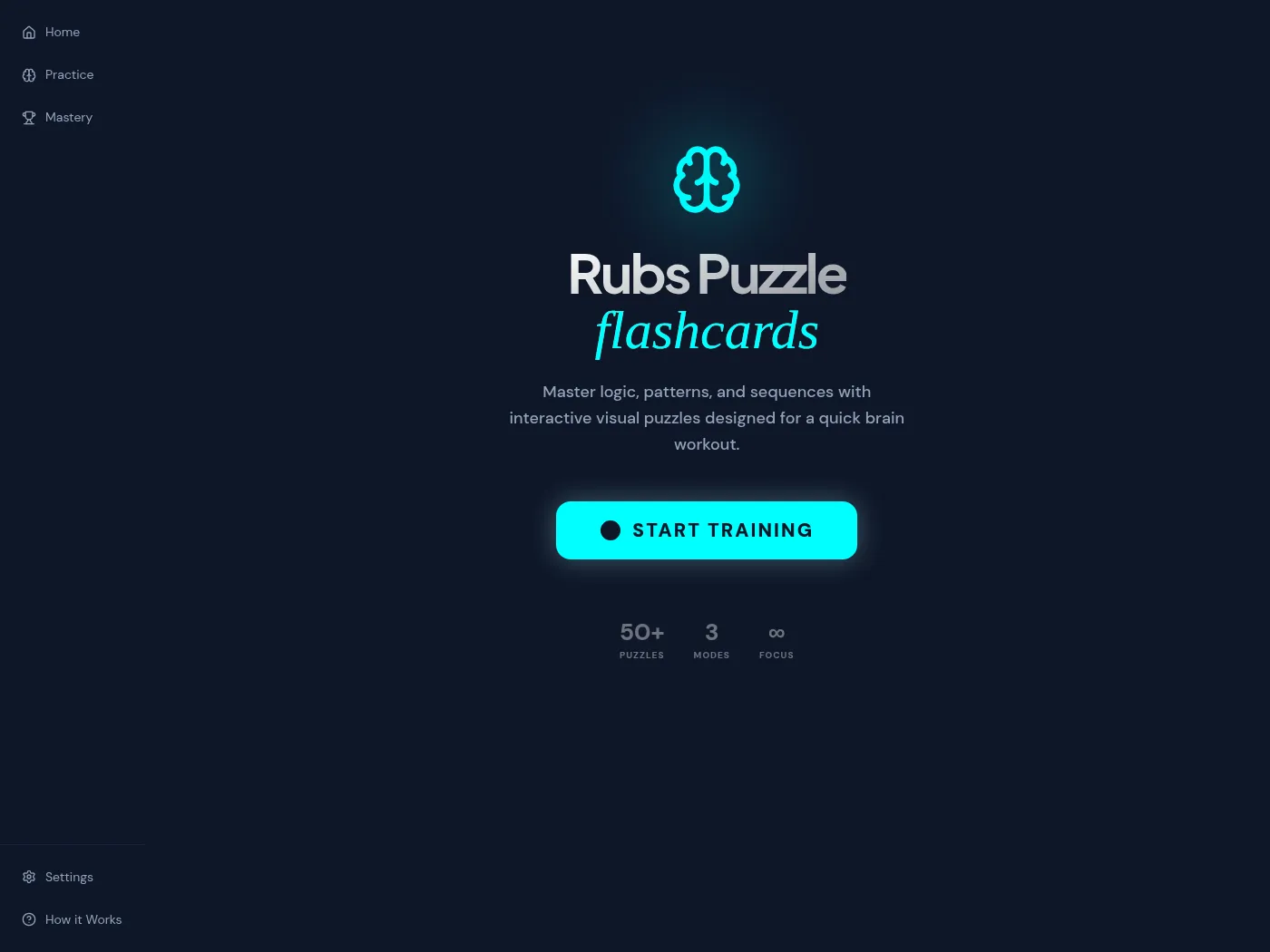 Rubs Puzzle Flashcards