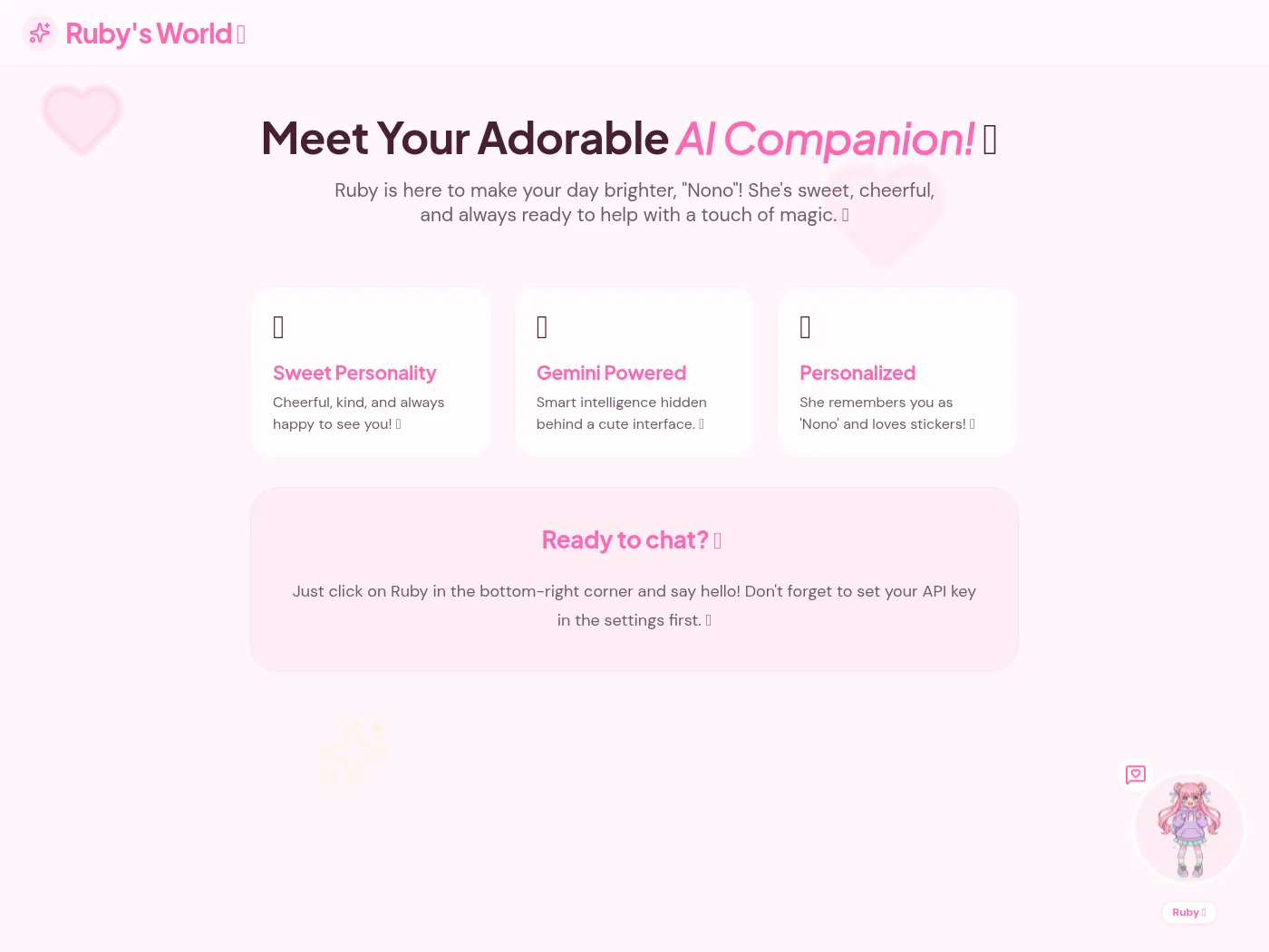 Ruby the Kawaii Assistant