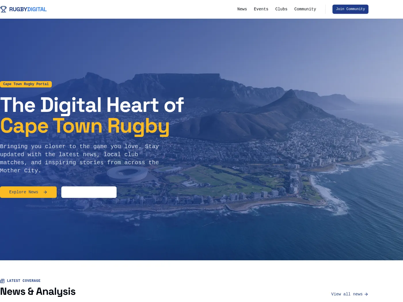 Rugby Digital Cape Town