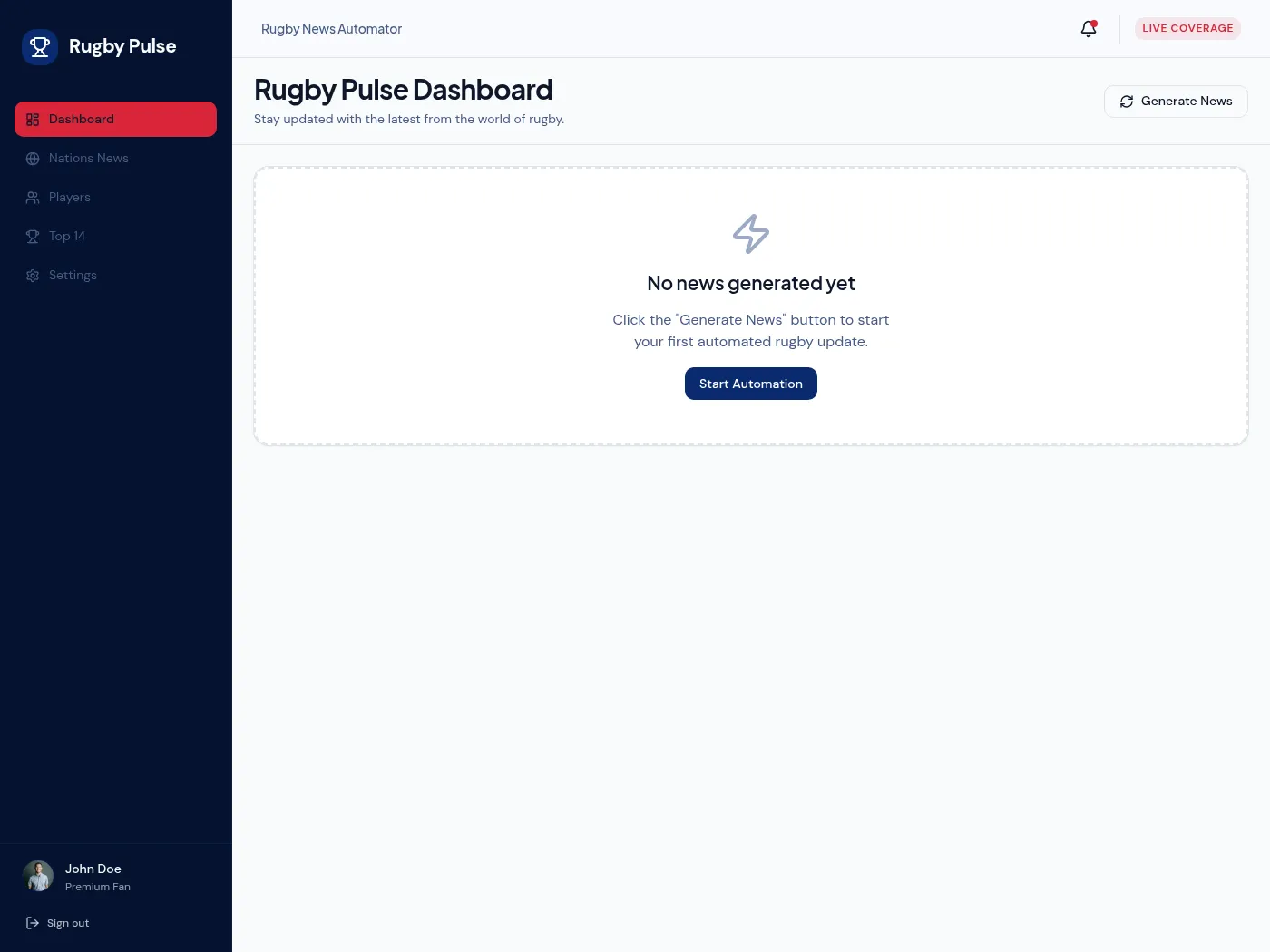 Rugby News Automator