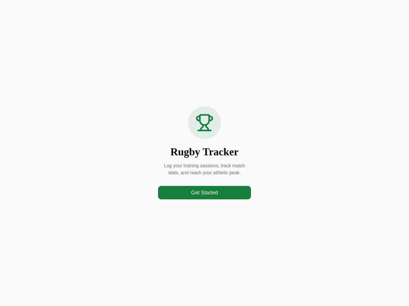 Rugby Training Tracker