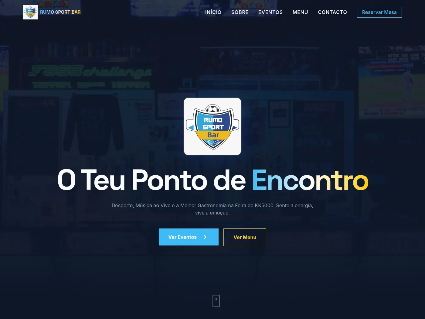 RUMO Sport Bar Landing