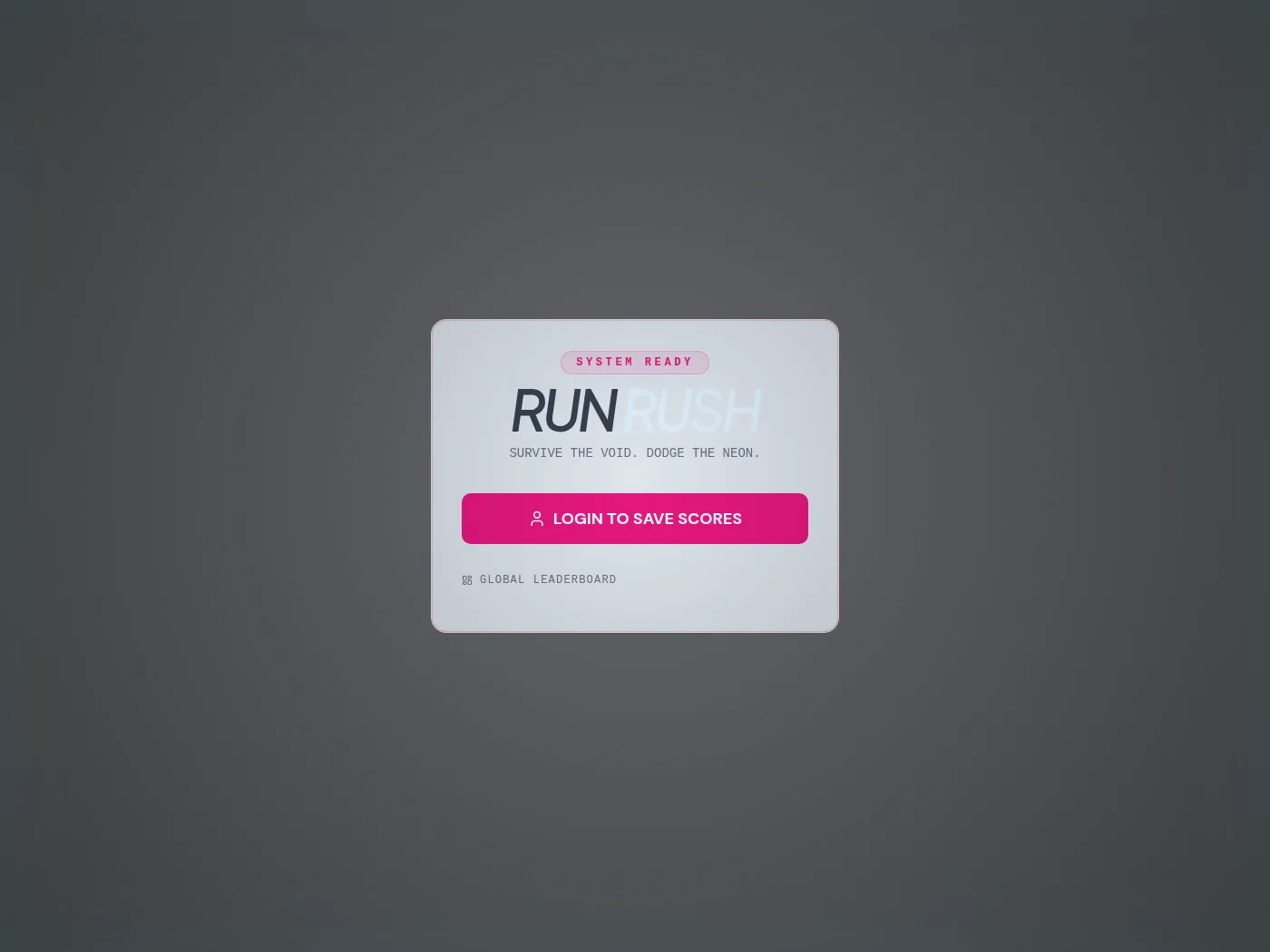 Run Rush Game